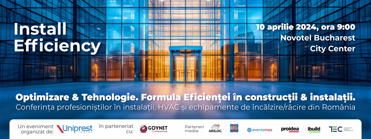 Install Efficiency 2024 - Conferinta profesionistilor in instalatii ...