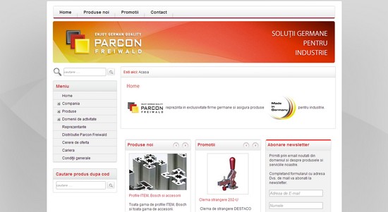 Parcon Freiwald Srl a lansat un nou site