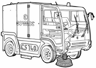 Masina de maturat si aspirat tip Comac CS 140 Diesel
