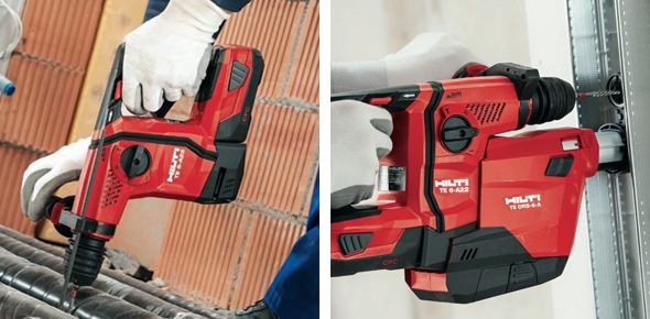 Rotopercutorul Hilti TE 6-A22, disponibil si in platforma de 22V!
