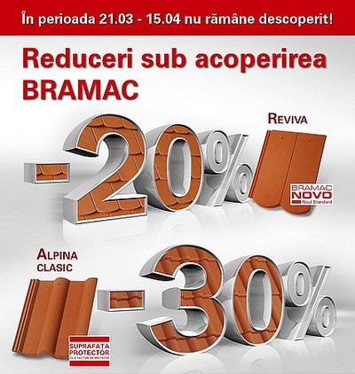 Reduceri sub acoperirea Bramac