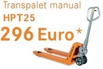 Transpaletul manual HPT 25 la pret promotional